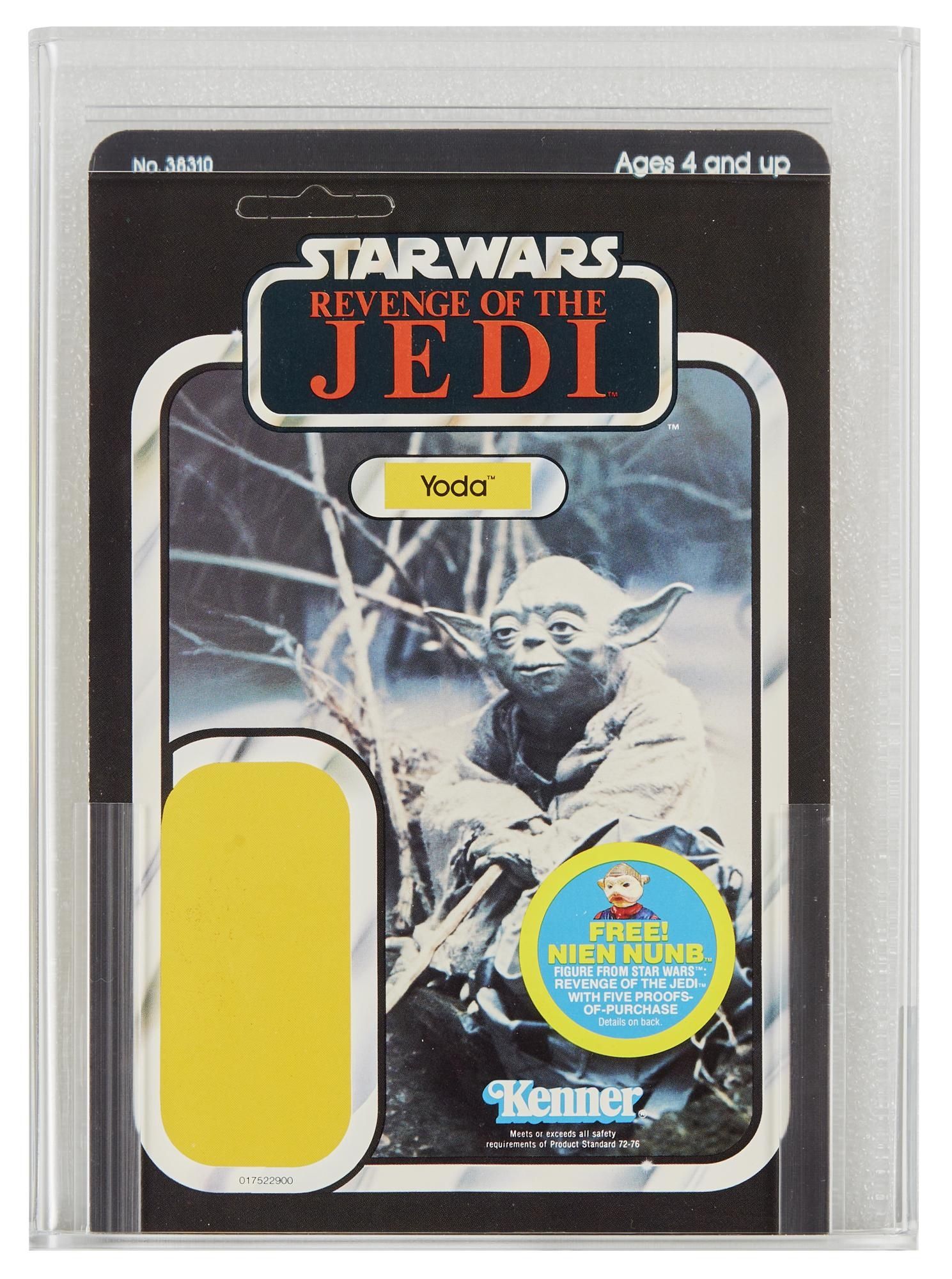 Star Wars: Revenge of the Jedi | 1983 Kenner Yoda Card Back Proof
