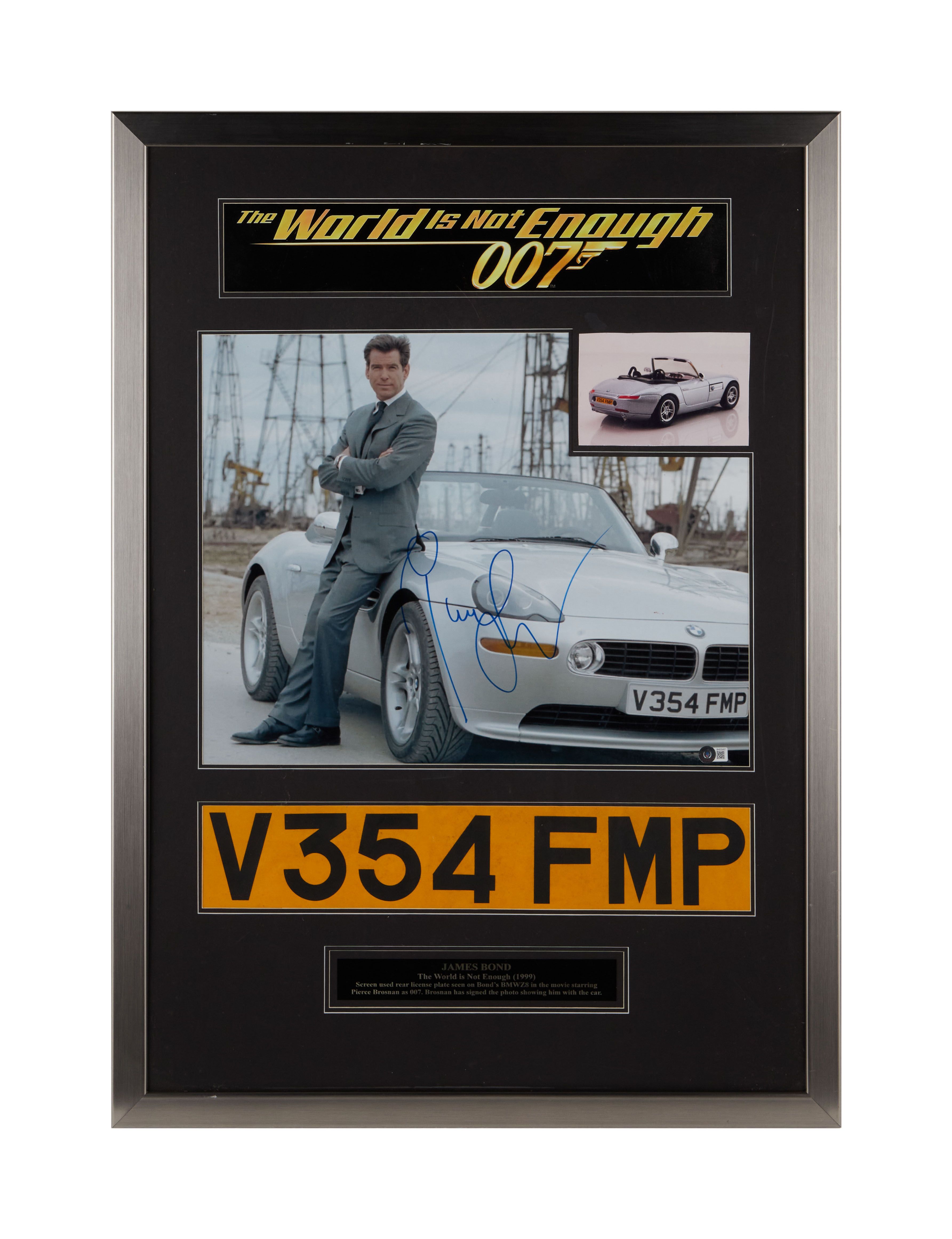 James Bond: The World is Not Enough | BMW Z8 License Plate Prop