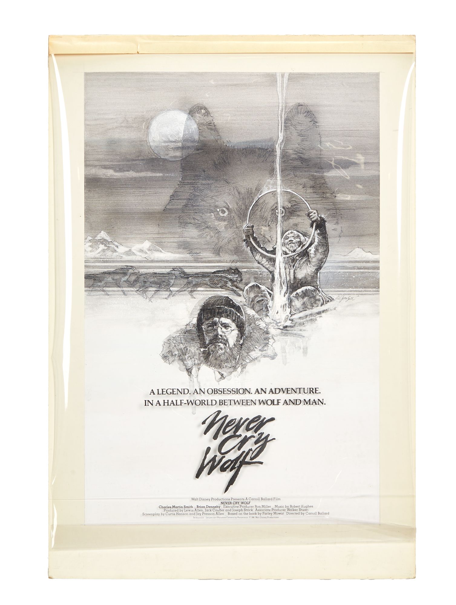 Never Cry Wolf | Dan Goozee Signed Original Poster Mock-Up Artwork with ...