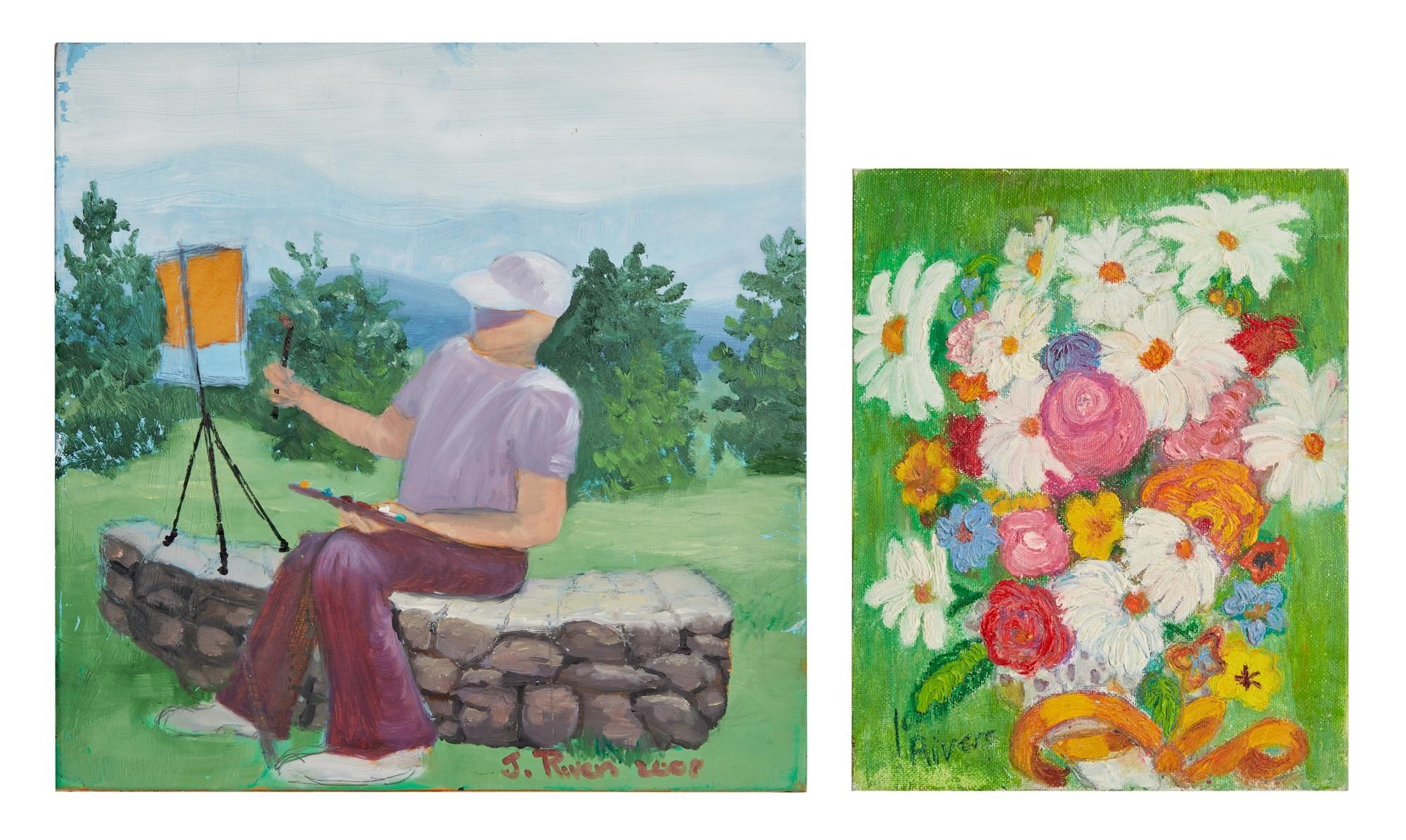 Joan Rivers | Two Signed Paintings by Rivers