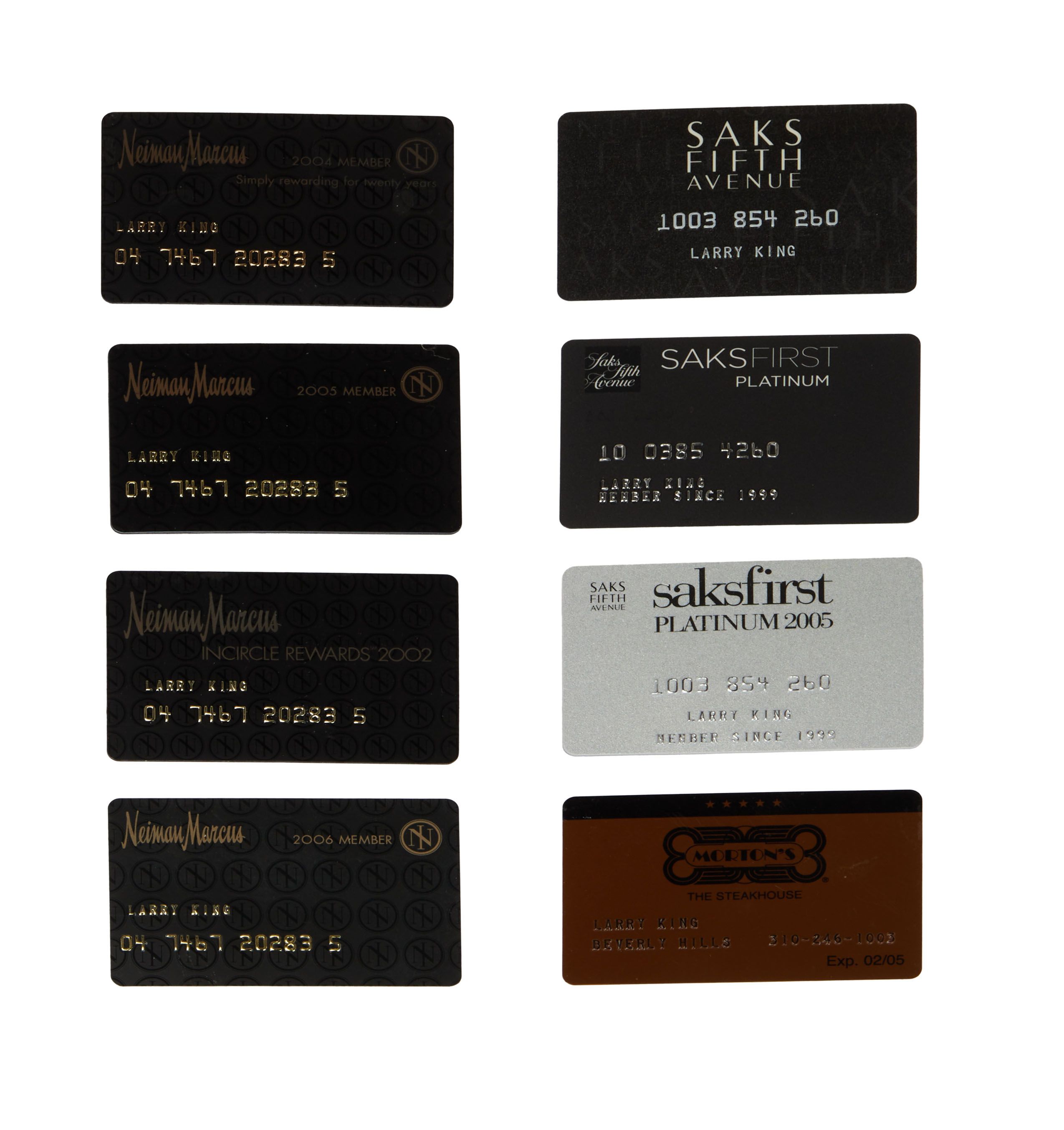 Larry King | 2000s Fancy Charge Cards