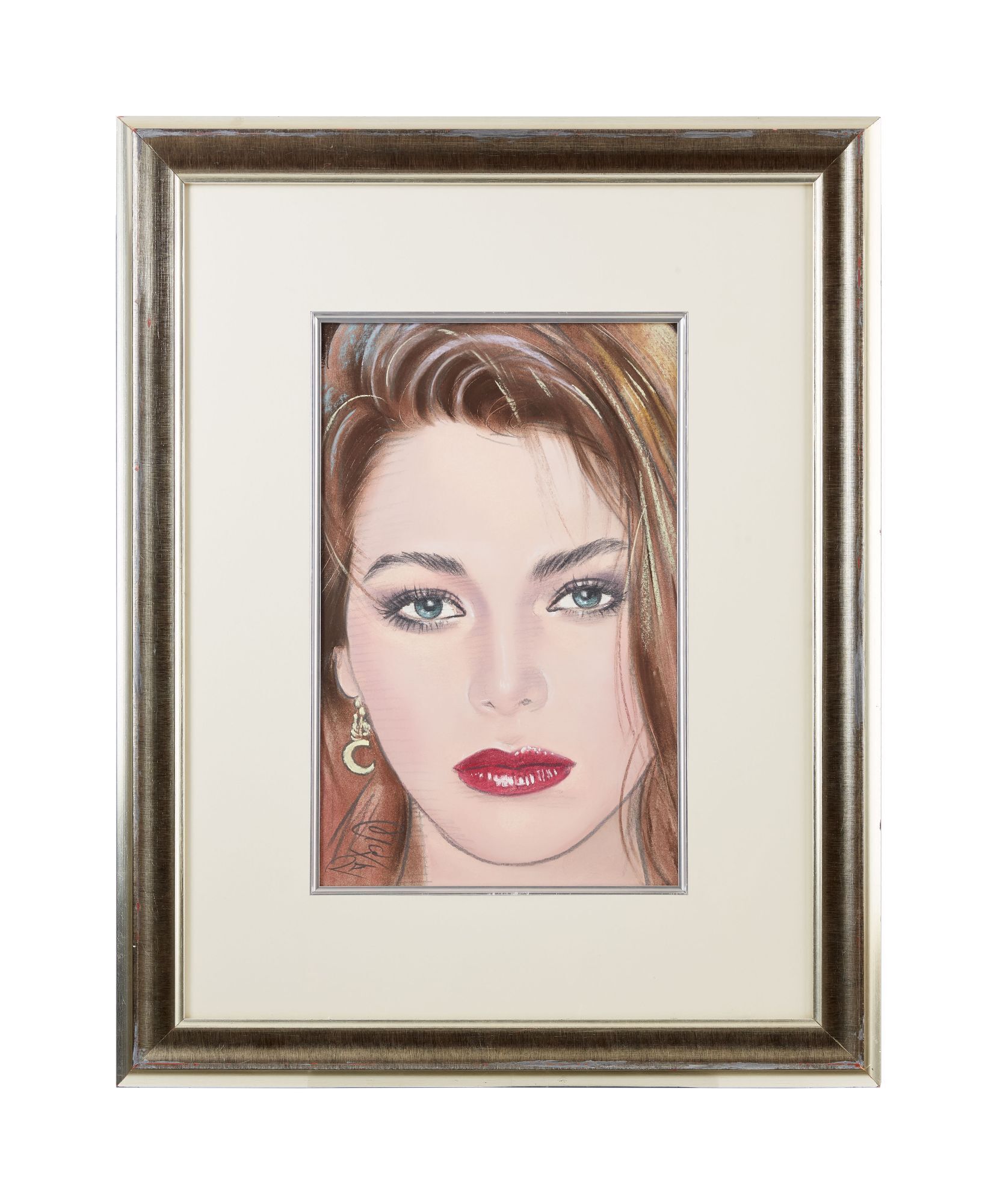 Playboy | Pater Sato April 1989 Female Figure Pastel Drawing