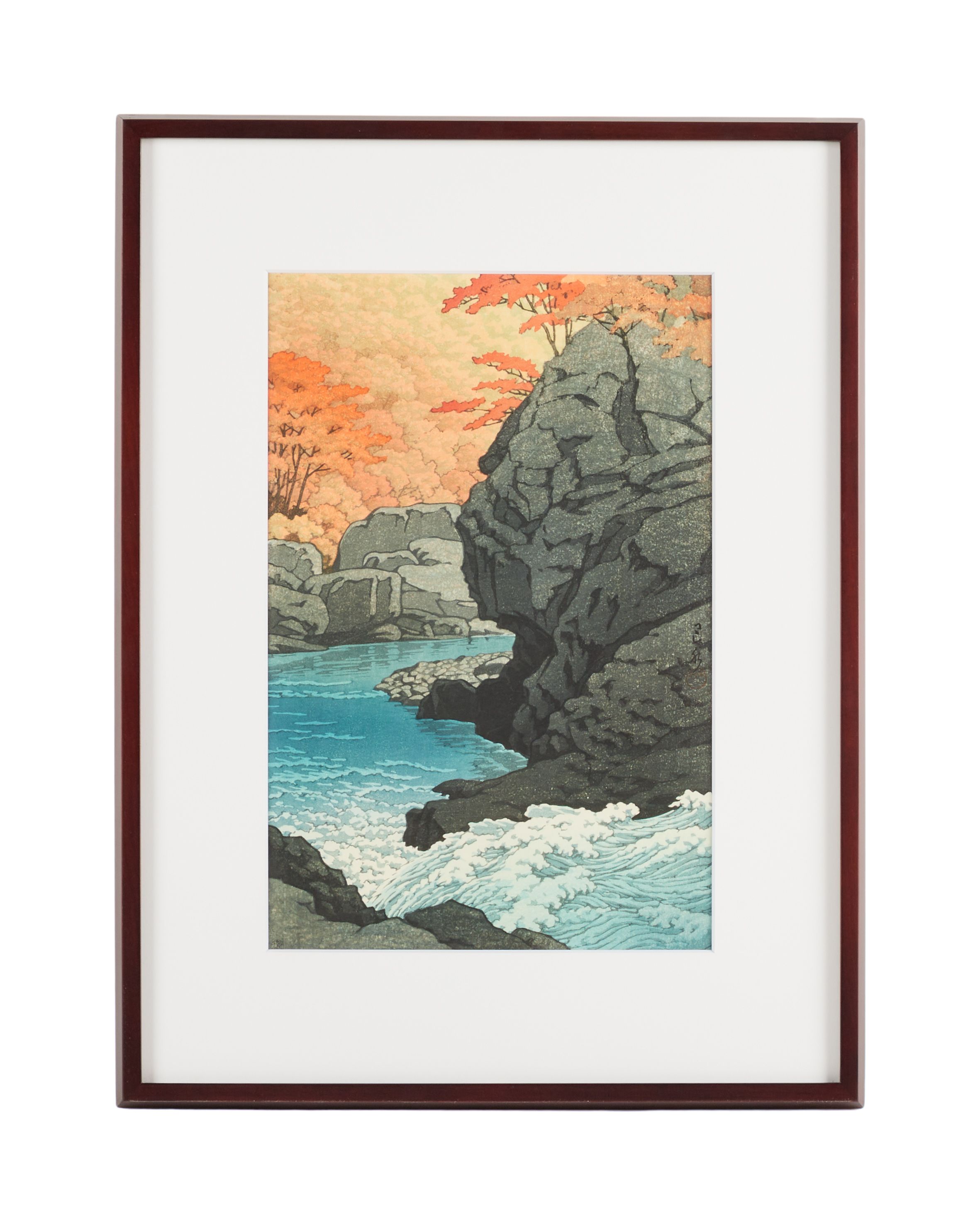 David Lynch | Hasui Kawase "Tengu Rock" Woodblock Print
