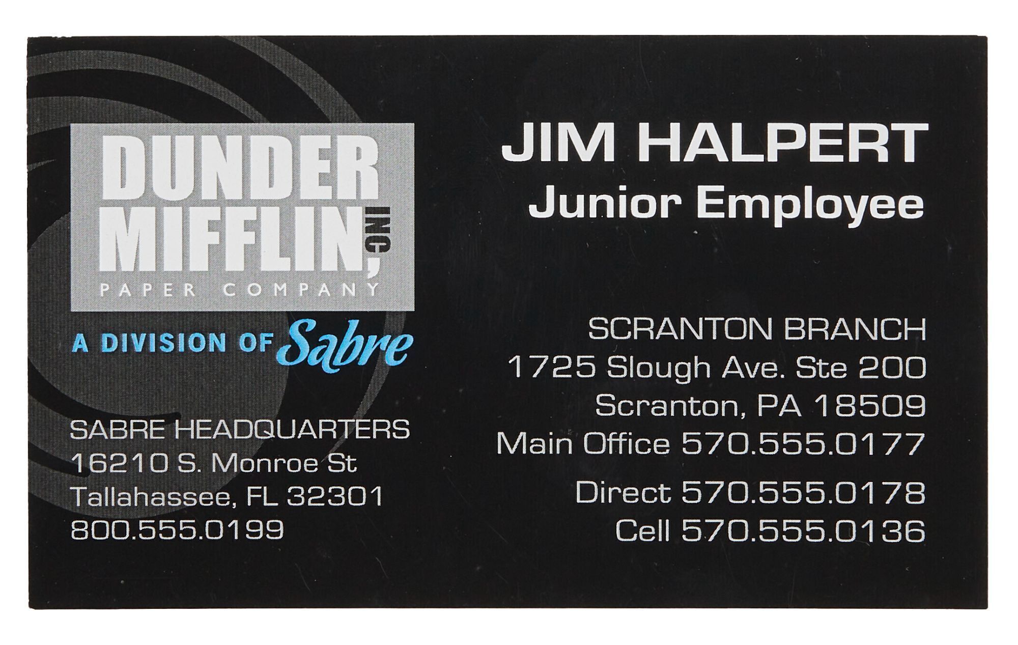 The Office | Jim Halpert (John Krasinski) Dunder-Mifflin Inc. A ...