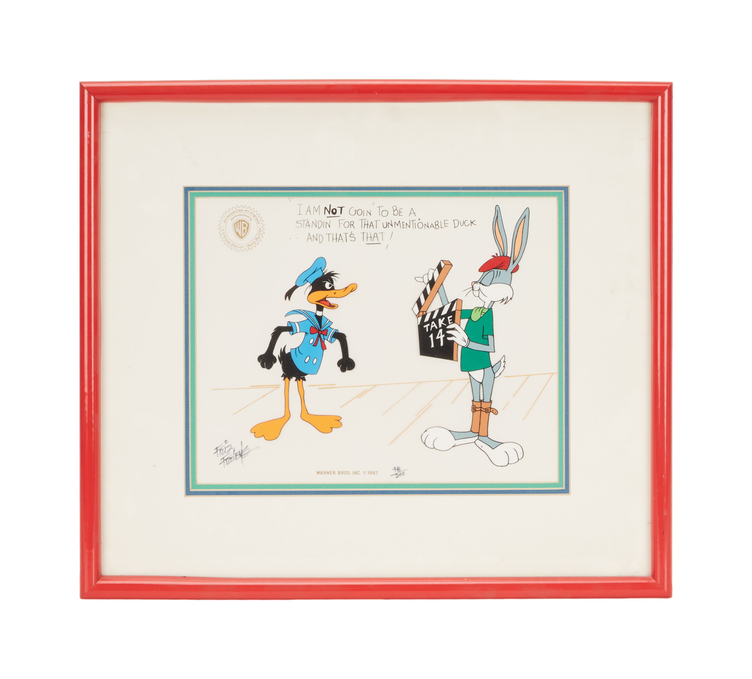 Looney Tunes | Daffy Duck and Bugs Bunny Limited-Edition Animation Cel
