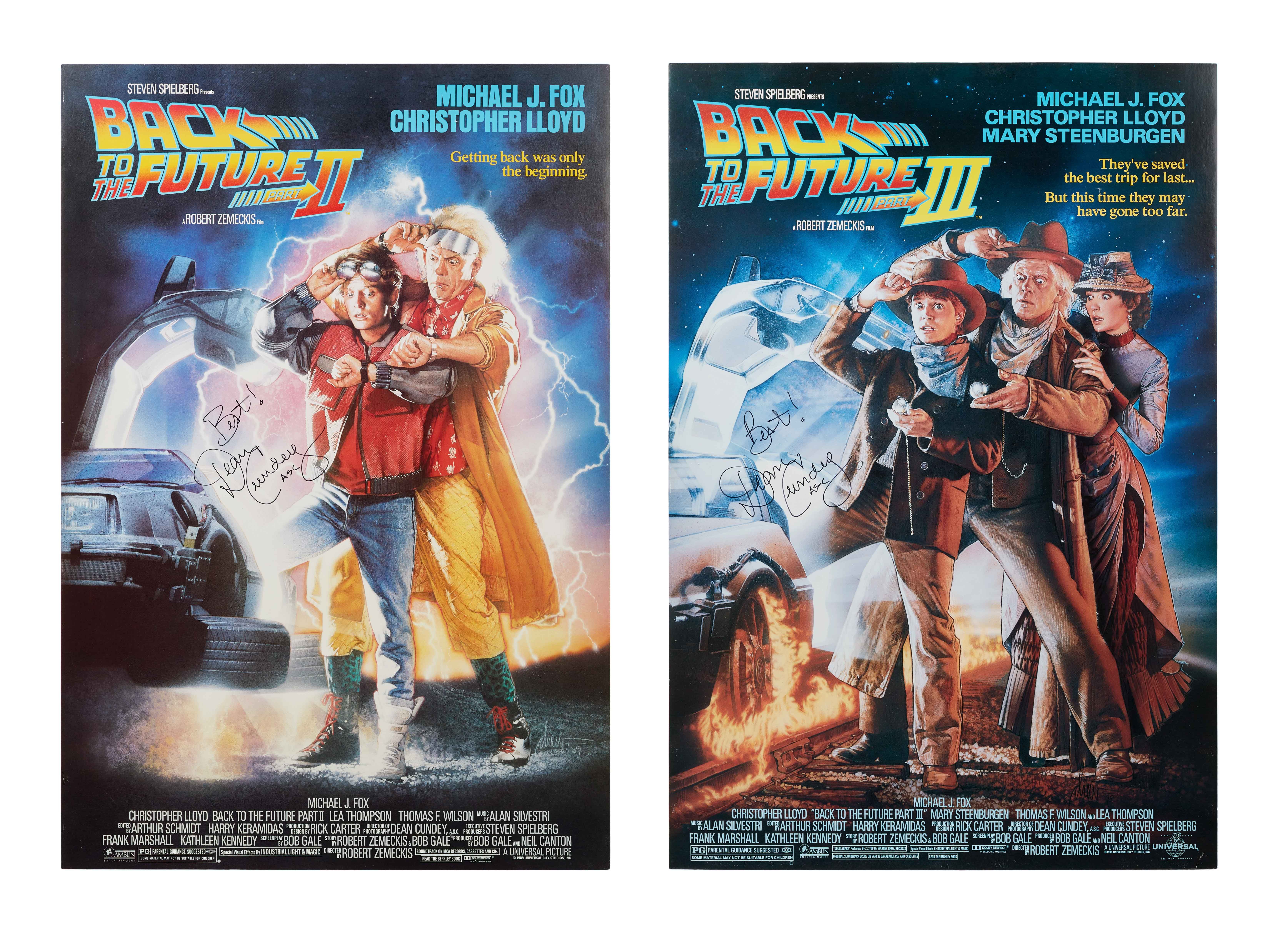 Dean Cundey | Signed "Back to the Future Part II" and "Back to the ...