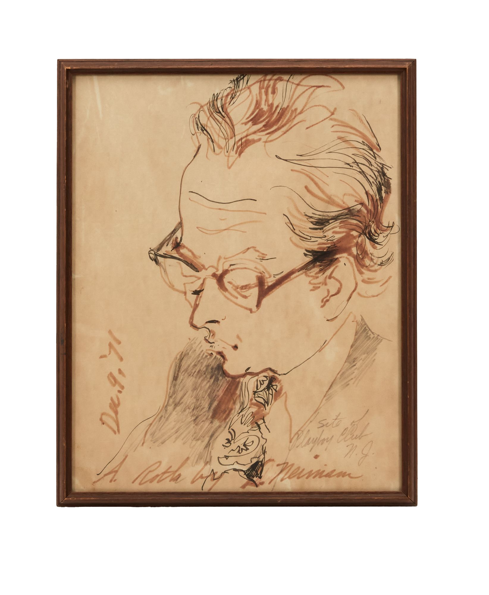 Playboy | LeRoy Neiman Arnold Roth Portrait Drawing