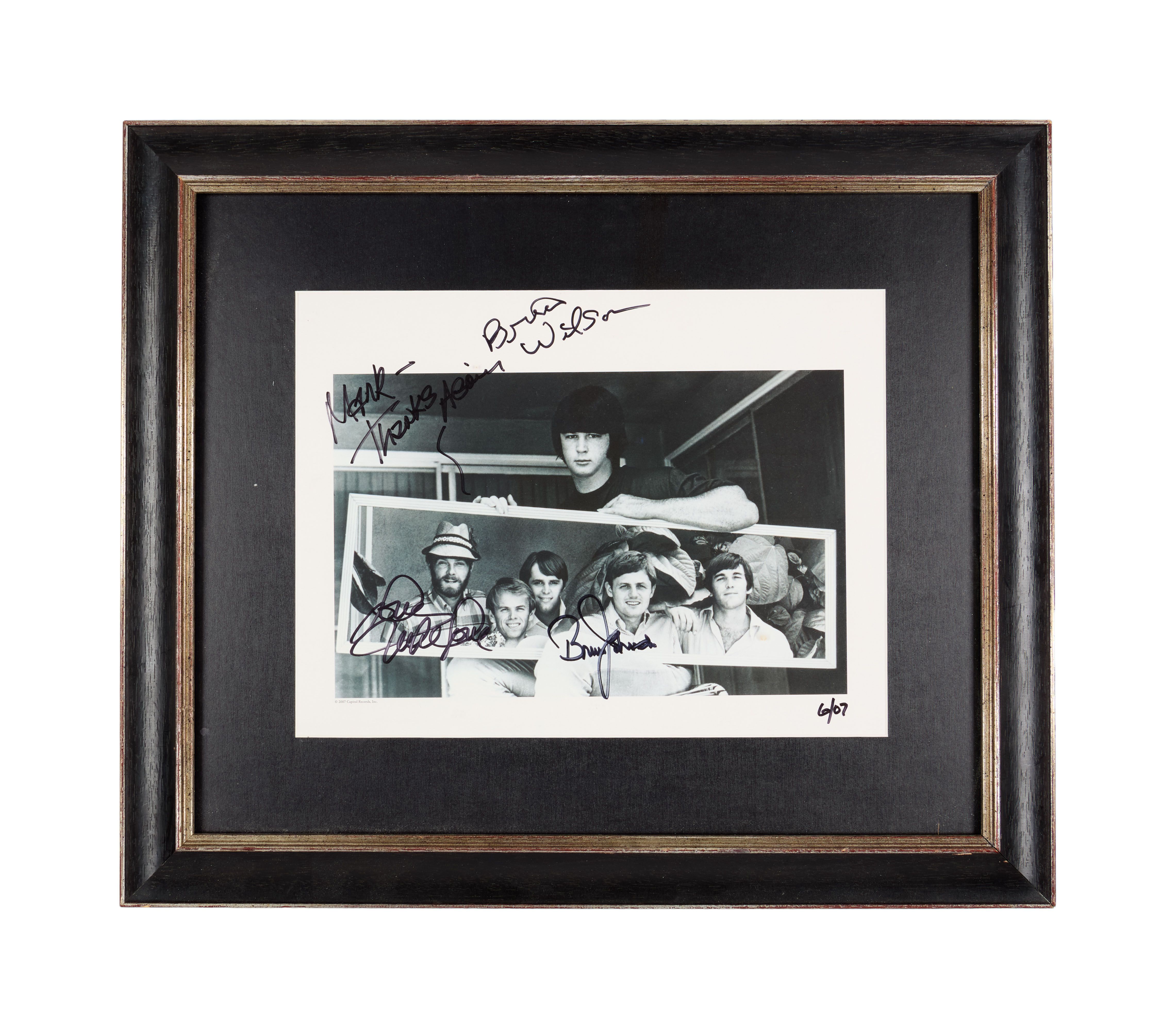 Mark Lindsay | The Beach Boys Signed Photo and Backstage Passes