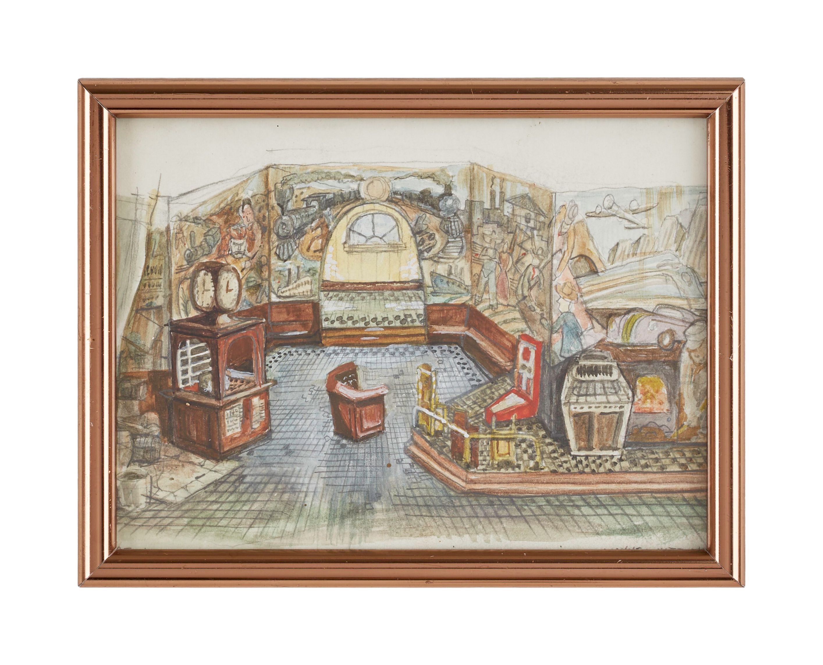 Shining Time Station | Train Station Lobby Set Concept Artwork