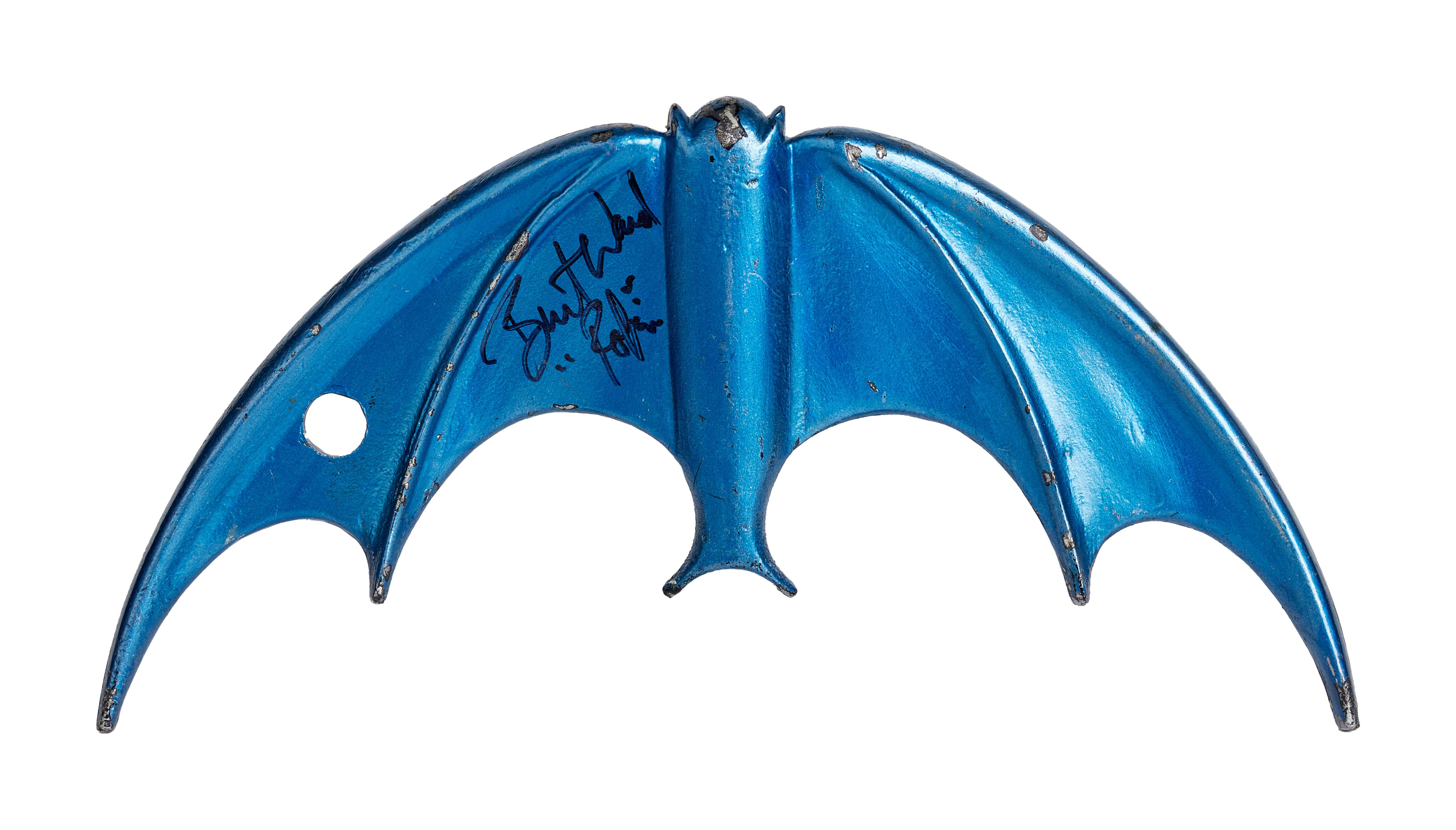 Batman | Robin (Burt Ward) Signed Bat-O-Rang Prop