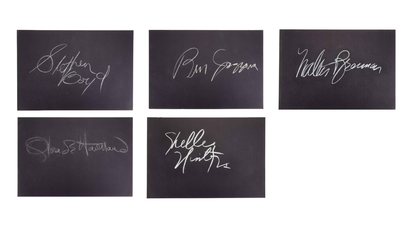 What's My Line? | "Mystery Guest" Chalk Signatures Group (A)