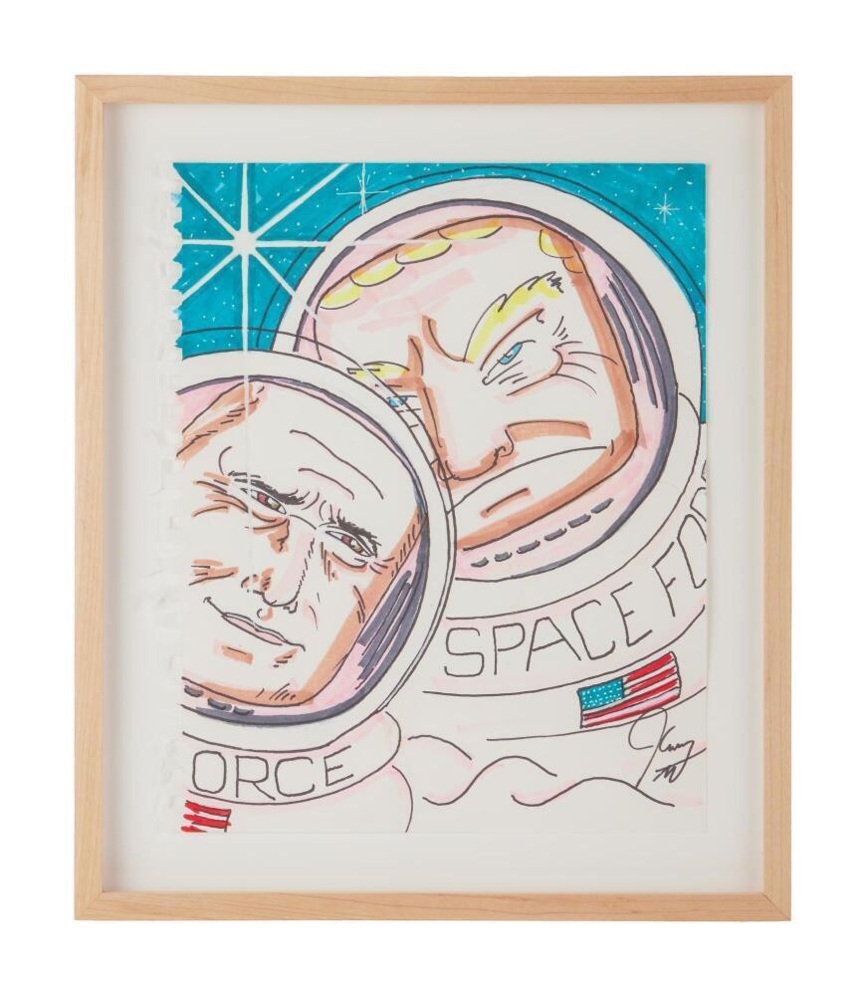 Jim Carrey | Signed "Donald Trump and Mike Pence - Space Force ...
