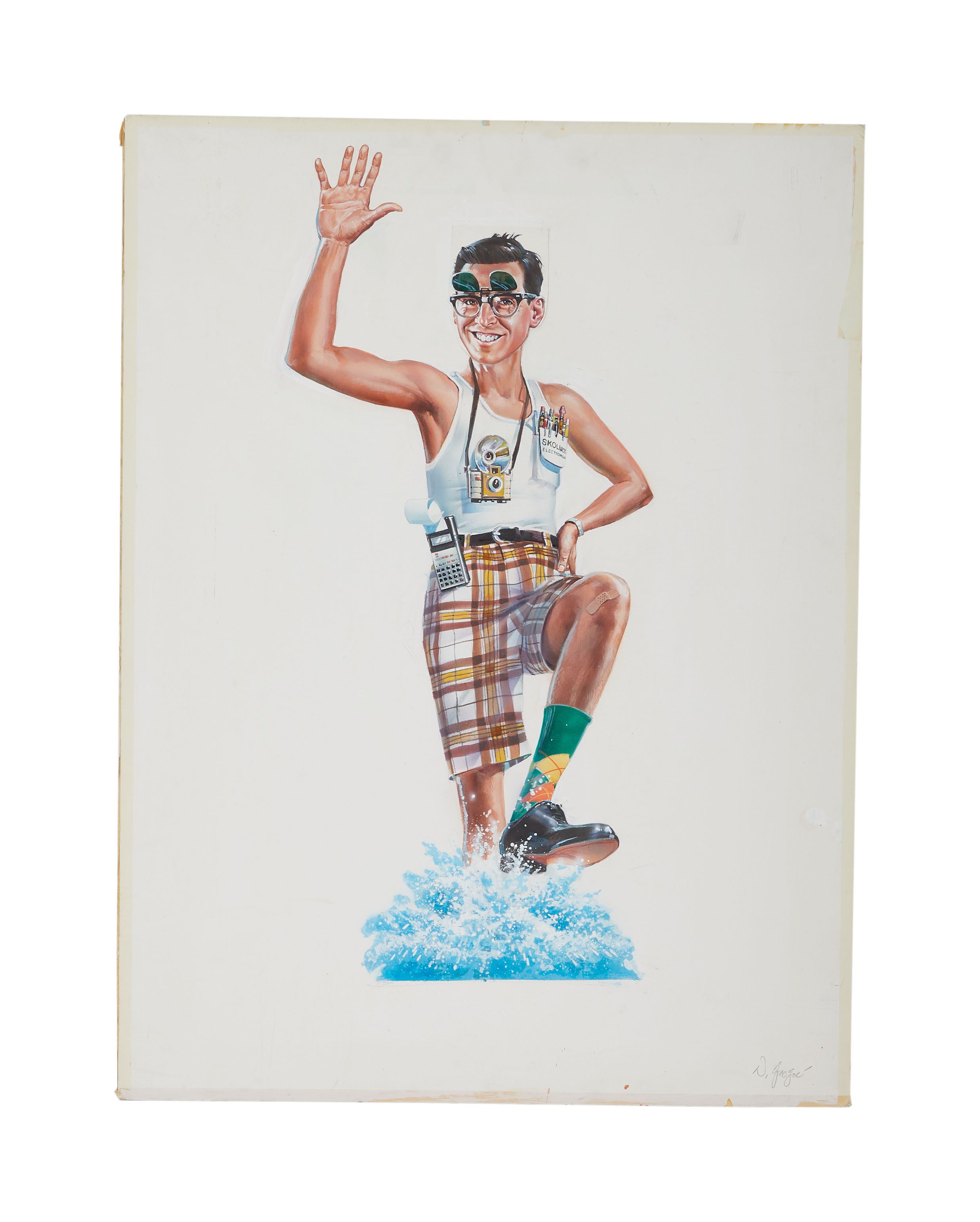 Revenge of the Nerds II | Dan Goozee Signed Original "Lewis" Poster Art