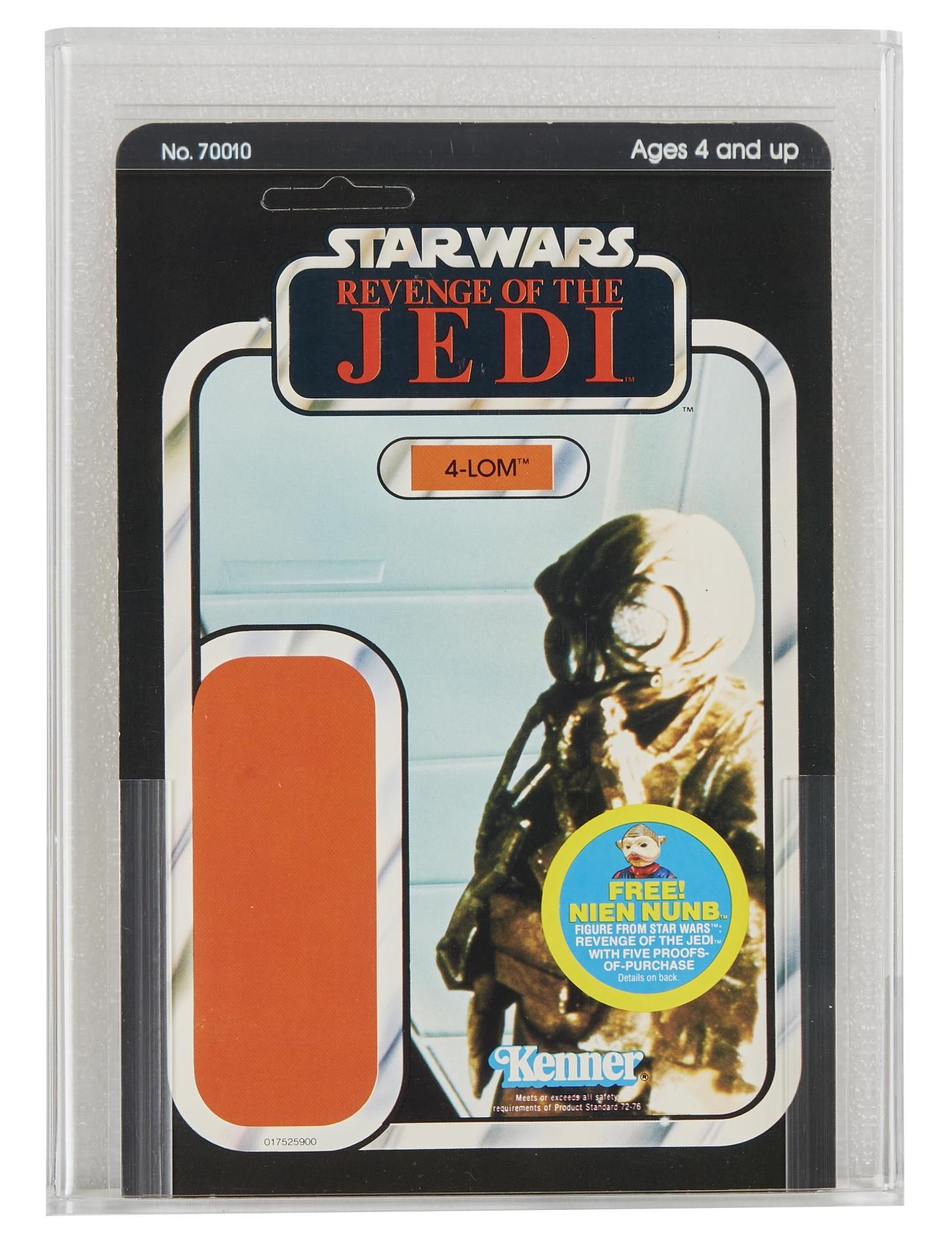 Star Wars: Revenge of the Jedi | 1983 Kenner 4-LOM Card Back Proof
