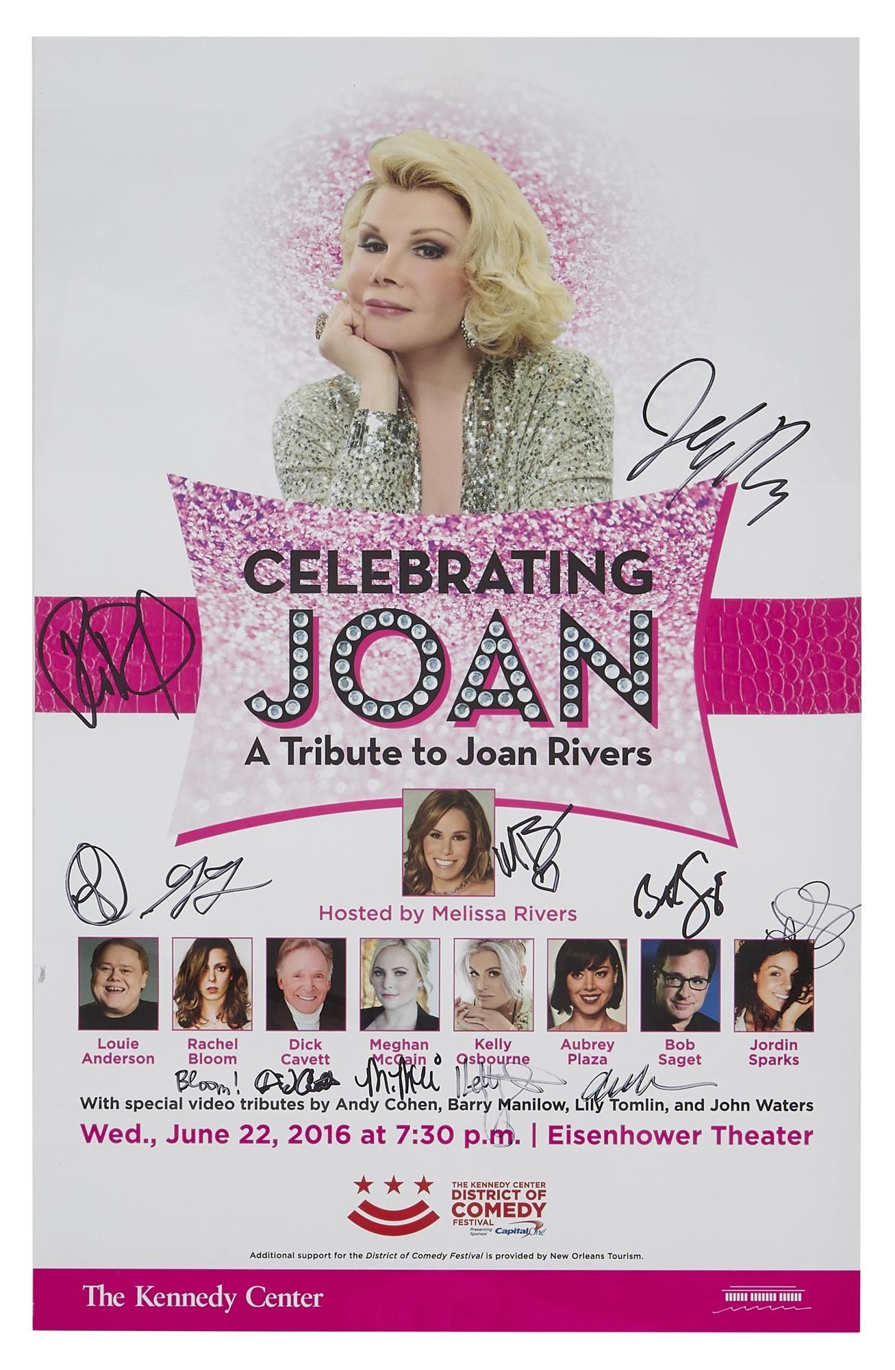 Joan Rivers | Multi-Signed 2016 "Celebrating Joan: A Tribute to Joan ...