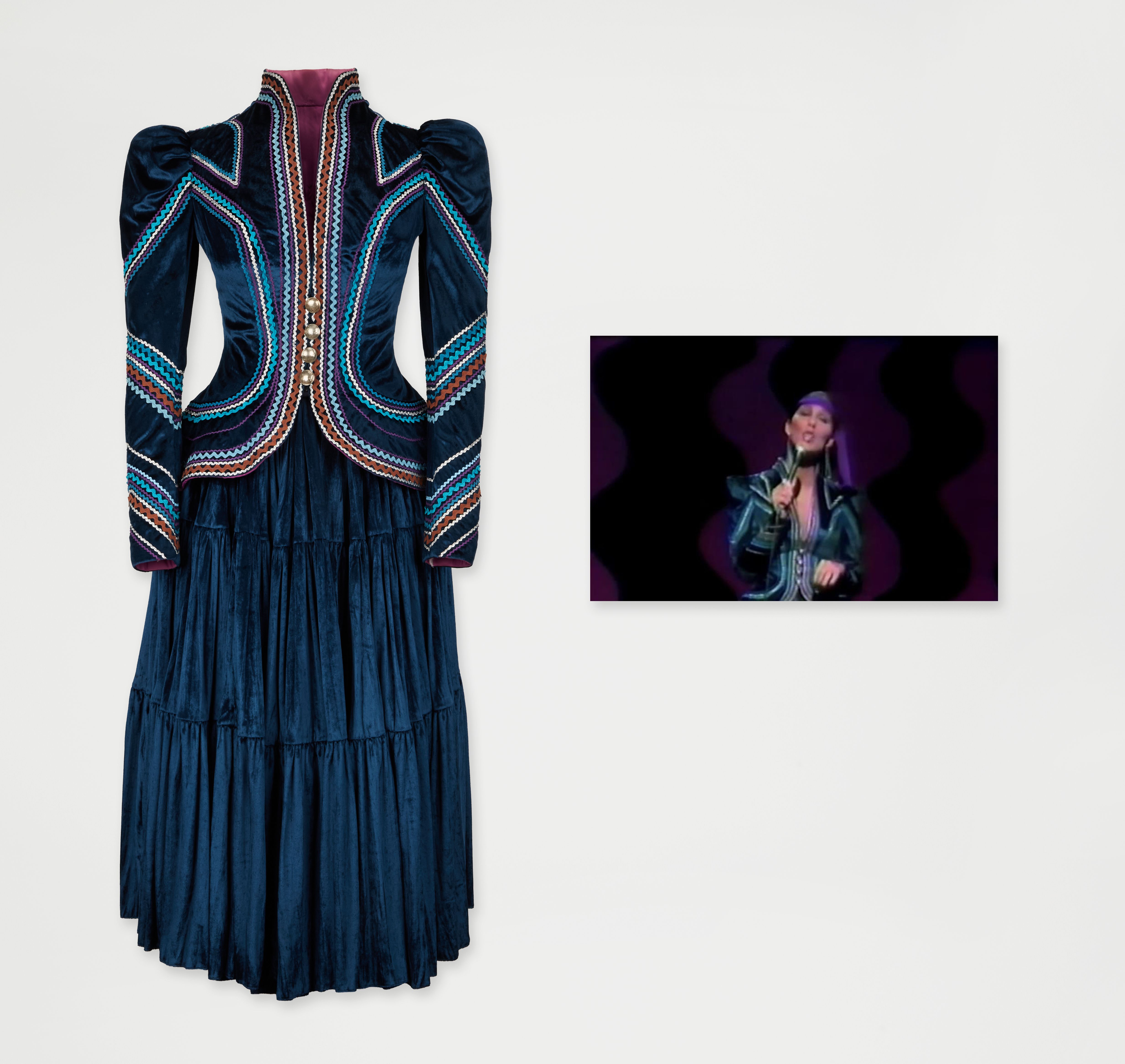 Cher | 1976 The Sonny & Cher Show "Desperado" Performance Worn Navy ...