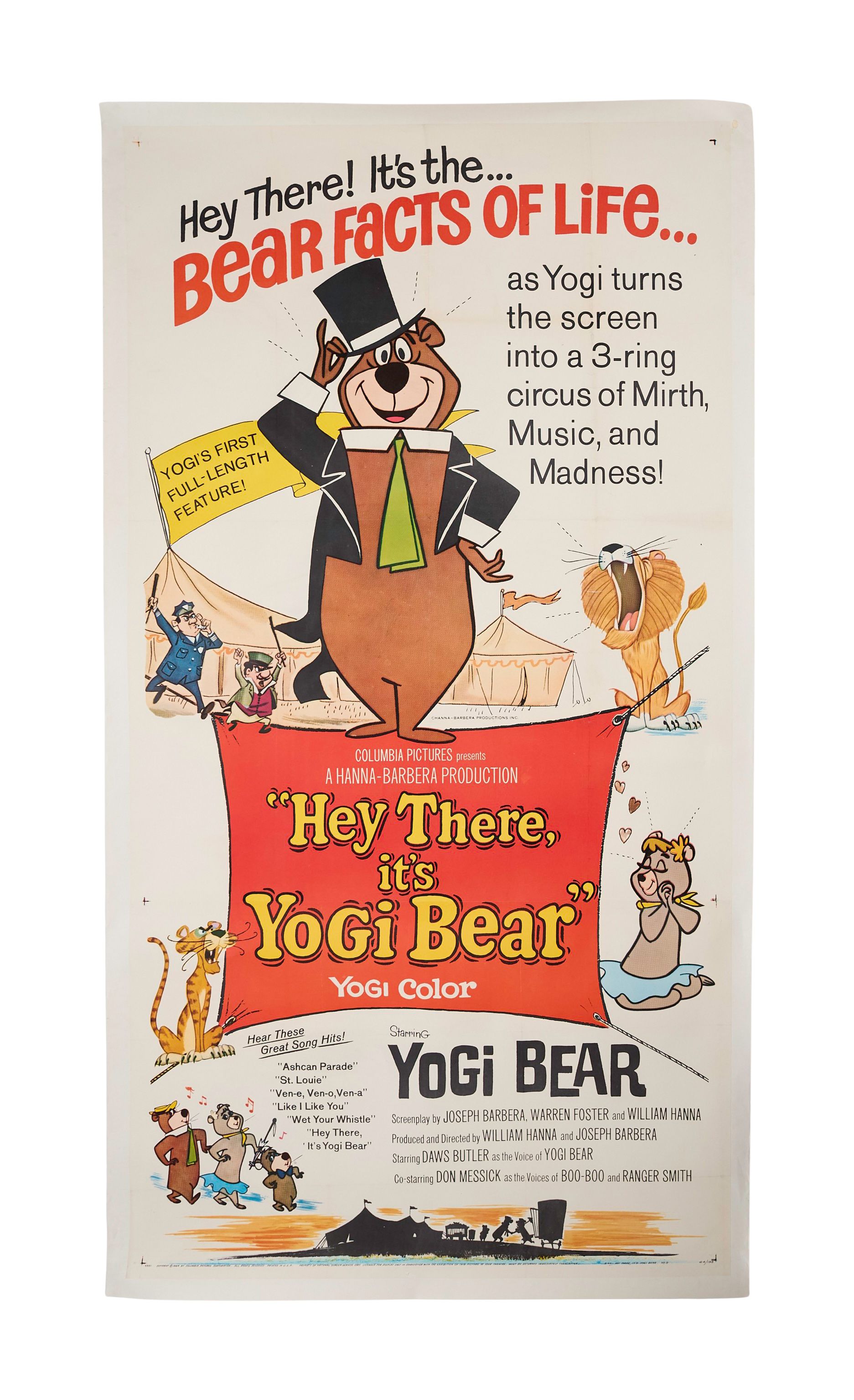 Hey There, It's Yogi Bear! | Three-Sheet Movie Poster