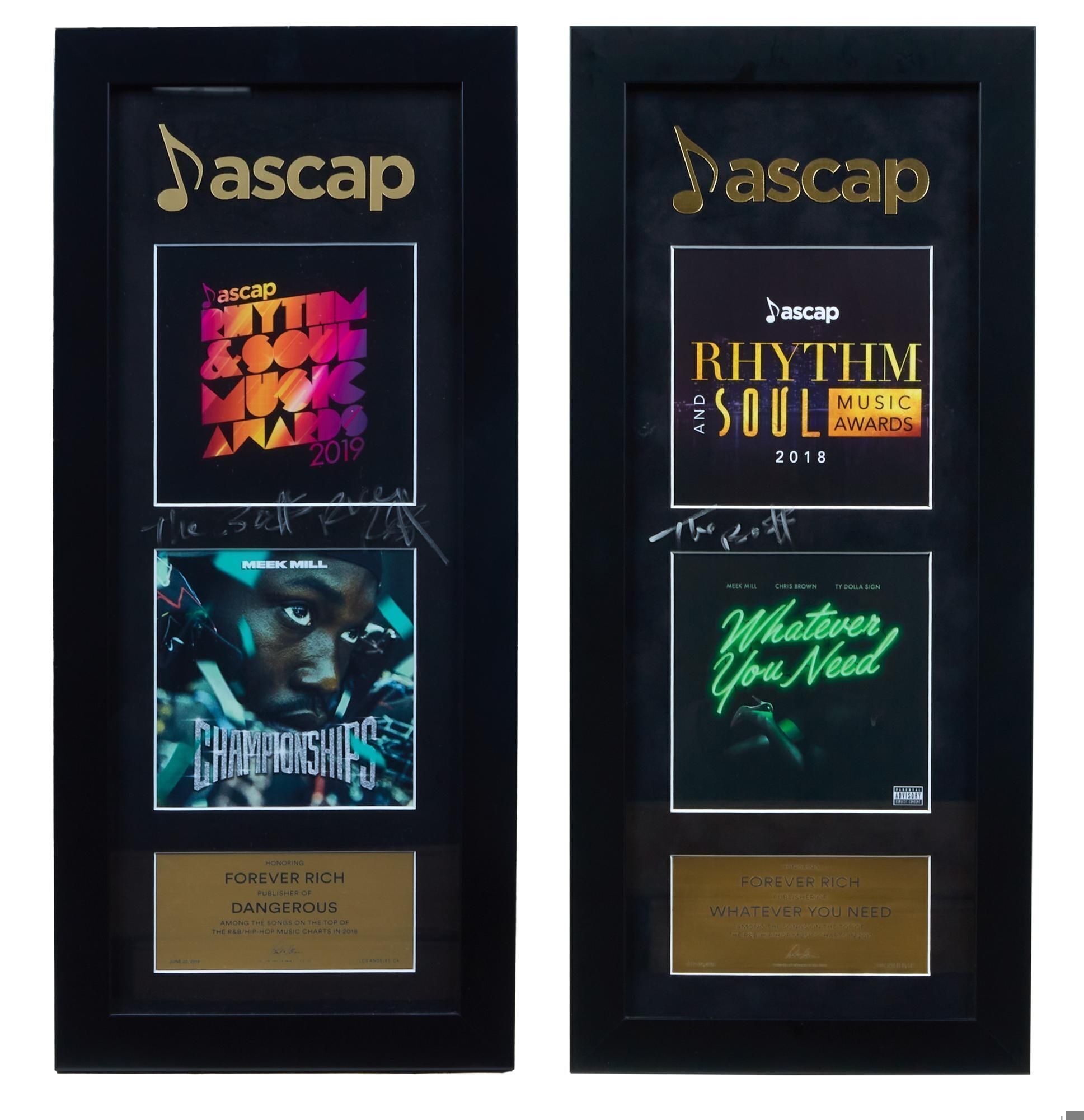 Rick Ross | Signed Meek Mill "Forever Rich" Ascap Awards