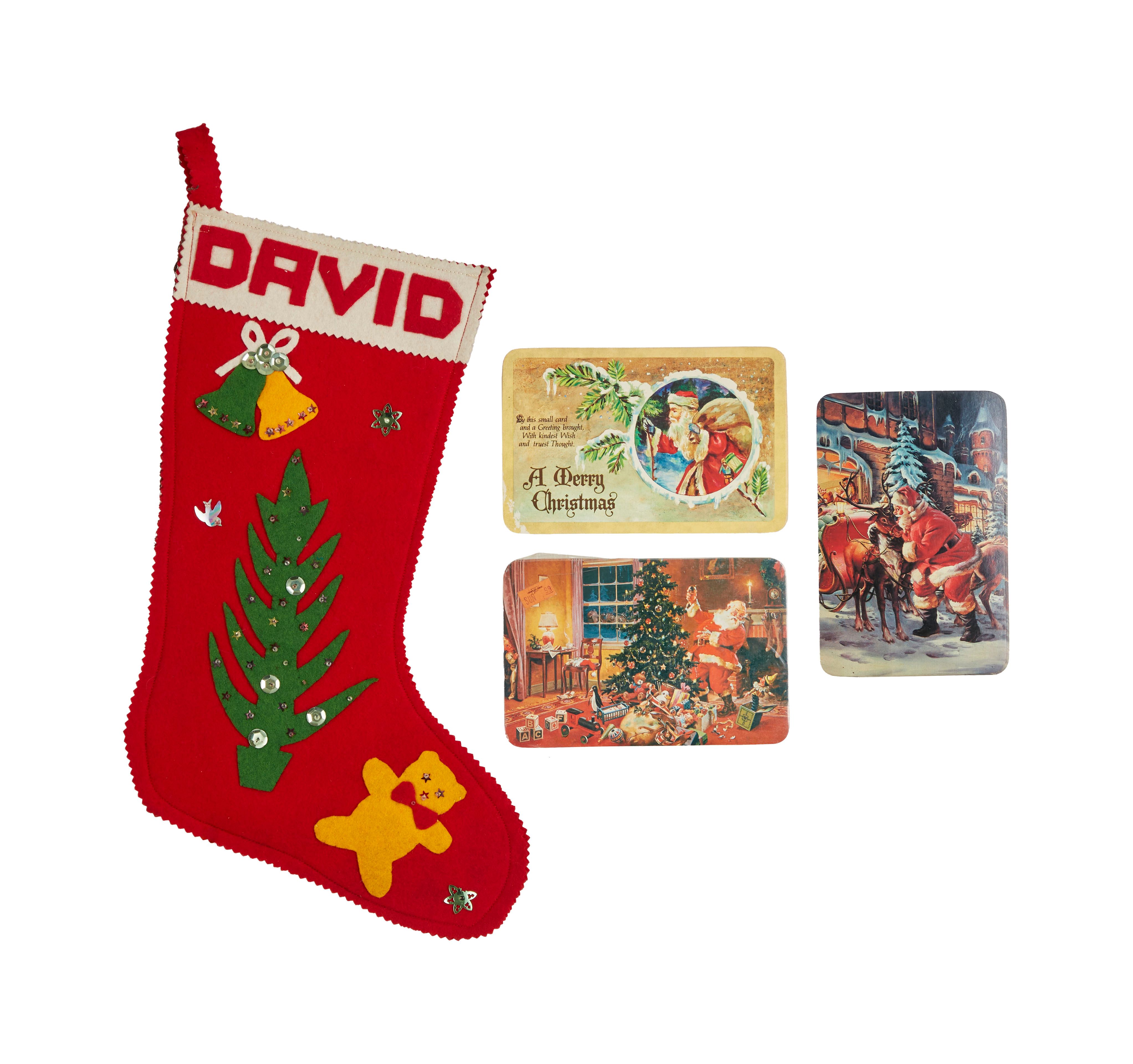 David Lynch | Personalized Handmade Christmas Stocking and Postcards
